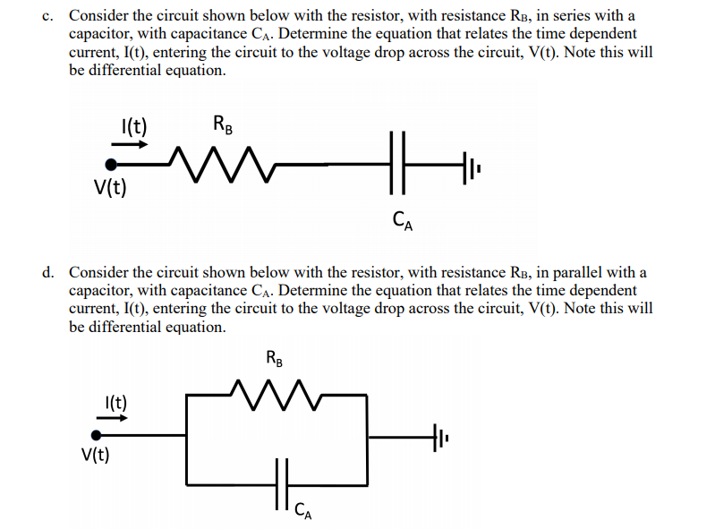 Capacitance Equation With Resistance