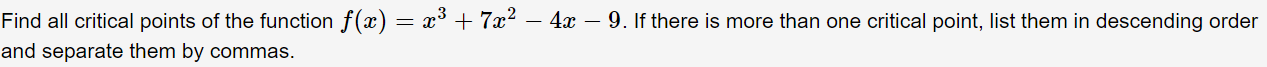 Solved (1 point) Consider the function f(x)=x2e4x. f(x) has | Chegg.com