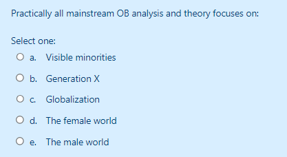 Solved Practically all mainstream OB ﻿analysis and theory | Chegg.com