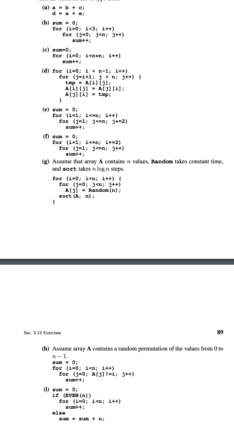 Solved Report the tight upper bound O() runtime complexity | Chegg.com