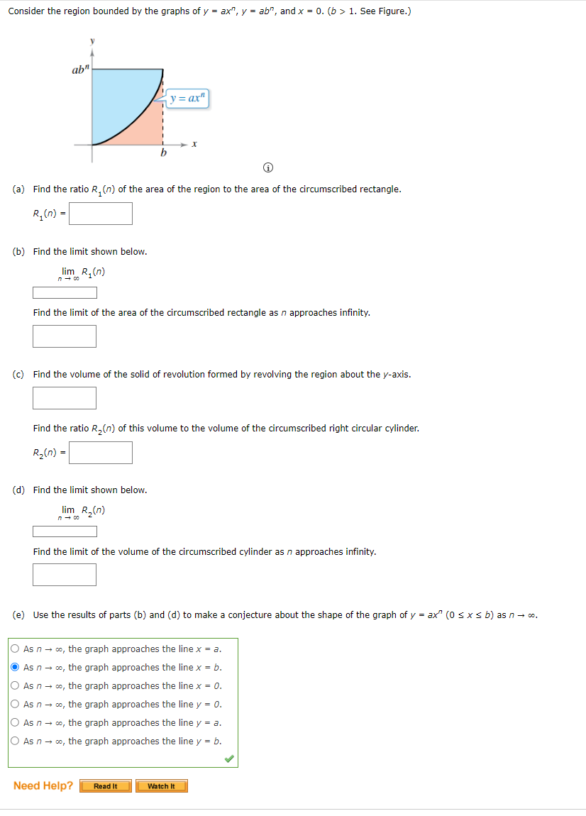 Solved Consider the region bounded by the graphs of | Chegg.com