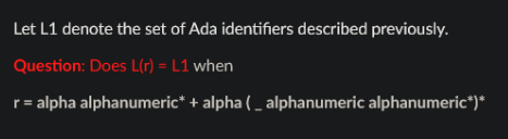 Solved Ada Identifiers Questions 1-5 assume the following | Chegg.com