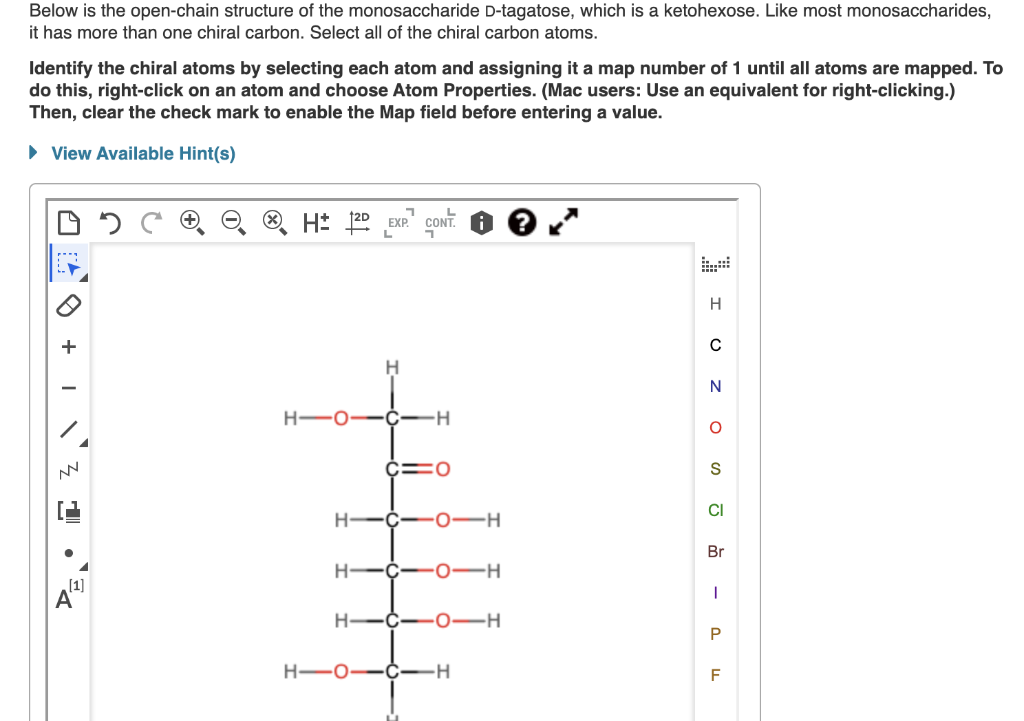 Solved Below is the open-chain structure of the | Chegg.com