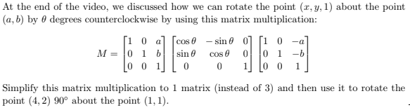Solved At the end of the video, we discussed how we can | Chegg.com