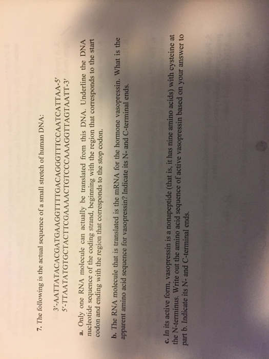 Solved The following is the actual sequence of a small | Chegg.com