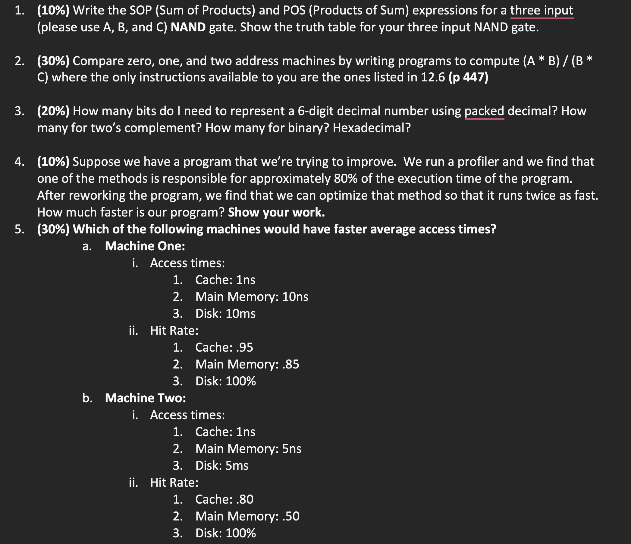 Solved 1 10 Write The Sop Sum Of Products And Pos