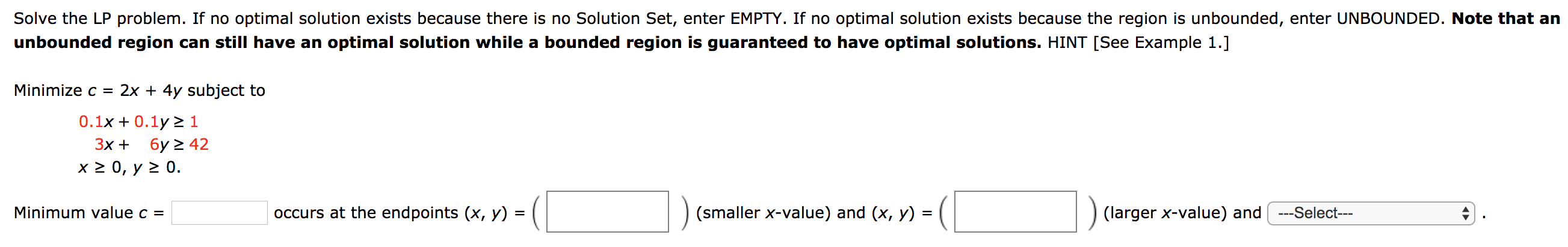 Solved Solve the LP problem. If no optimal solution exists | Chegg.com