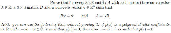 Solved Linear algebra - proof, I have no idea how to solve | Chegg.com