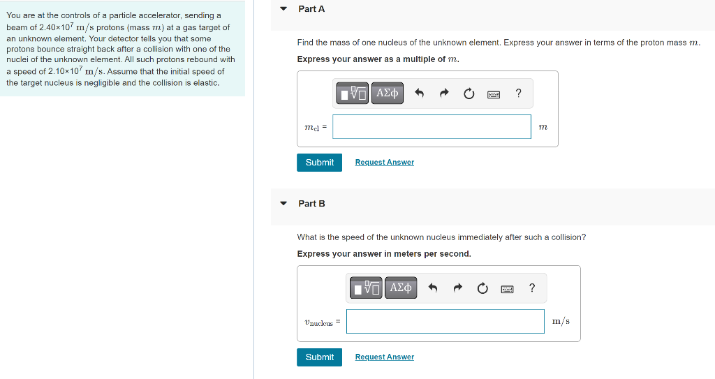 Solved You are at the controls of a particle accelerator, | Chegg.com