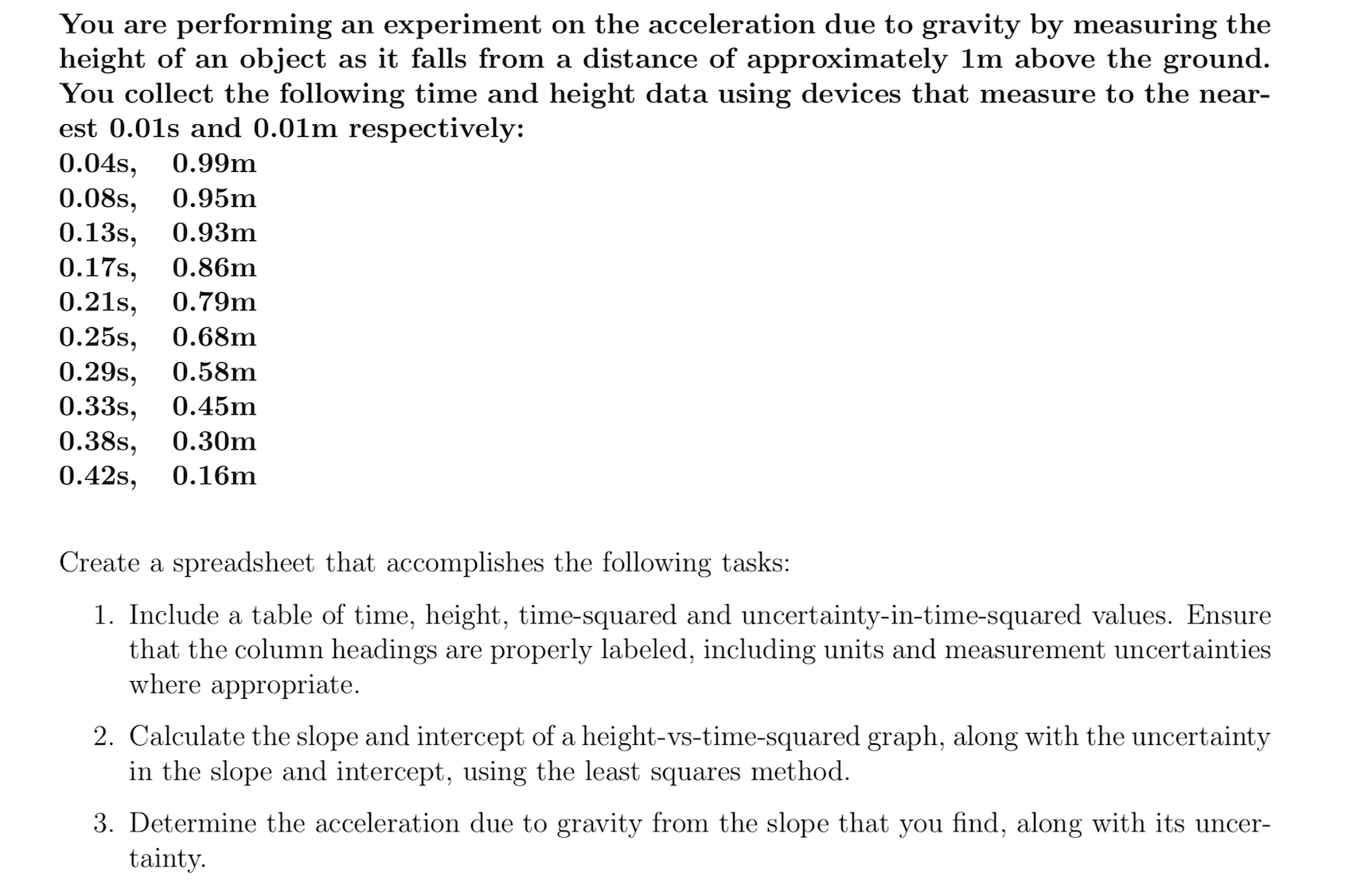 Solved How do you get the uncertainty for the slop and | Chegg.com Solved How do you get the uncertainty for the slop and | Chegg.com