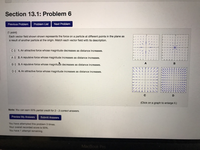Solved Section 13.1: Problem 6 Previous ProblemProblem List | Chegg.com
