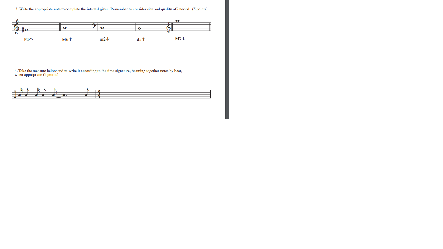 3. Write the appropriate note to complete the | Chegg.com