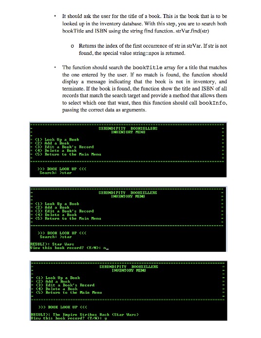 Solved Chapter 8 Searchine and Sorting Arrays Serendipity | Chegg.com