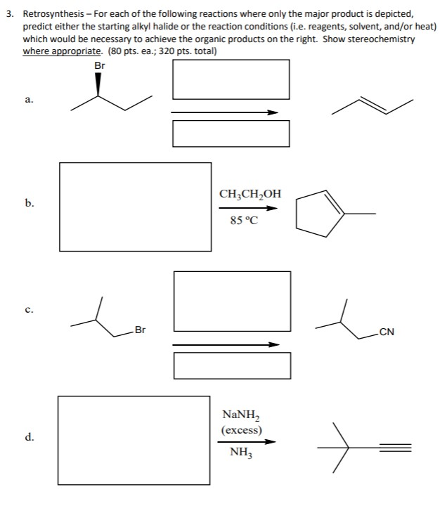 Solved 3. Retrosynthesis - For each of the following | Chegg.com