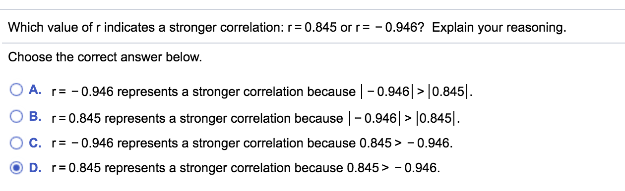 Solved Two variables have a positive linear correlation. | Chegg.com