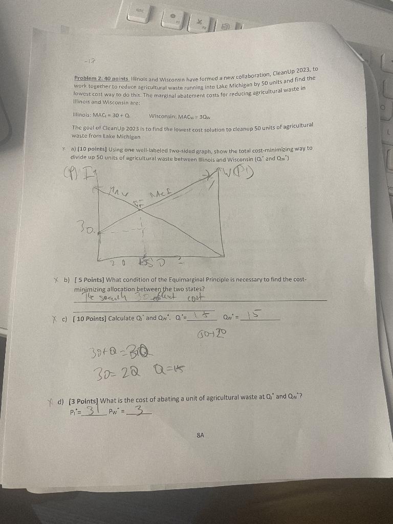 Multiple questions (Test corrections) - Environmental | Chegg.com