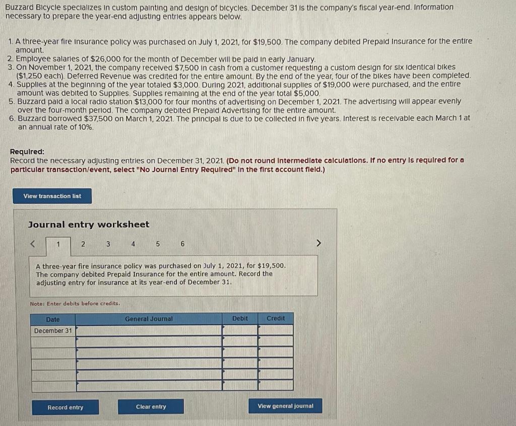 Solved Buzzard Bicycle specializes in custom painting and | Chegg.com