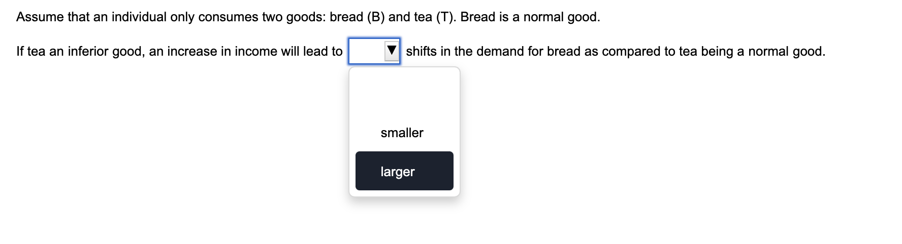 Solved Assume that an individual only consumes two goods: | Chegg.com