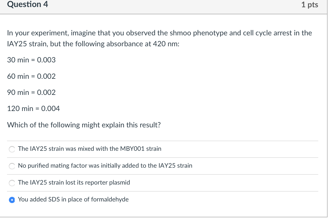 Solved Question 4In your experiment, imagine that you | Chegg.com