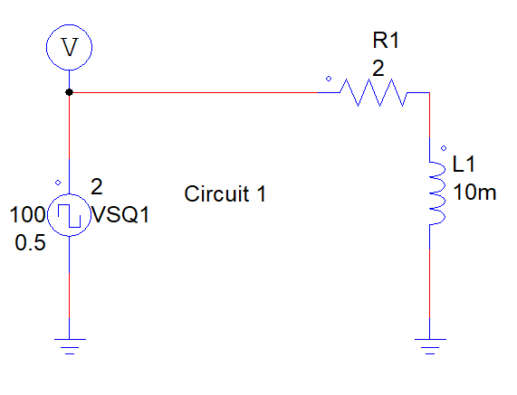 Solved For circuit #1 : Square-wave voltage source=2V | Chegg.com