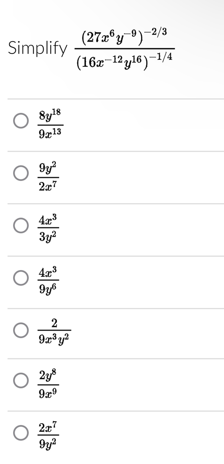 Solved Simplify | Chegg.com