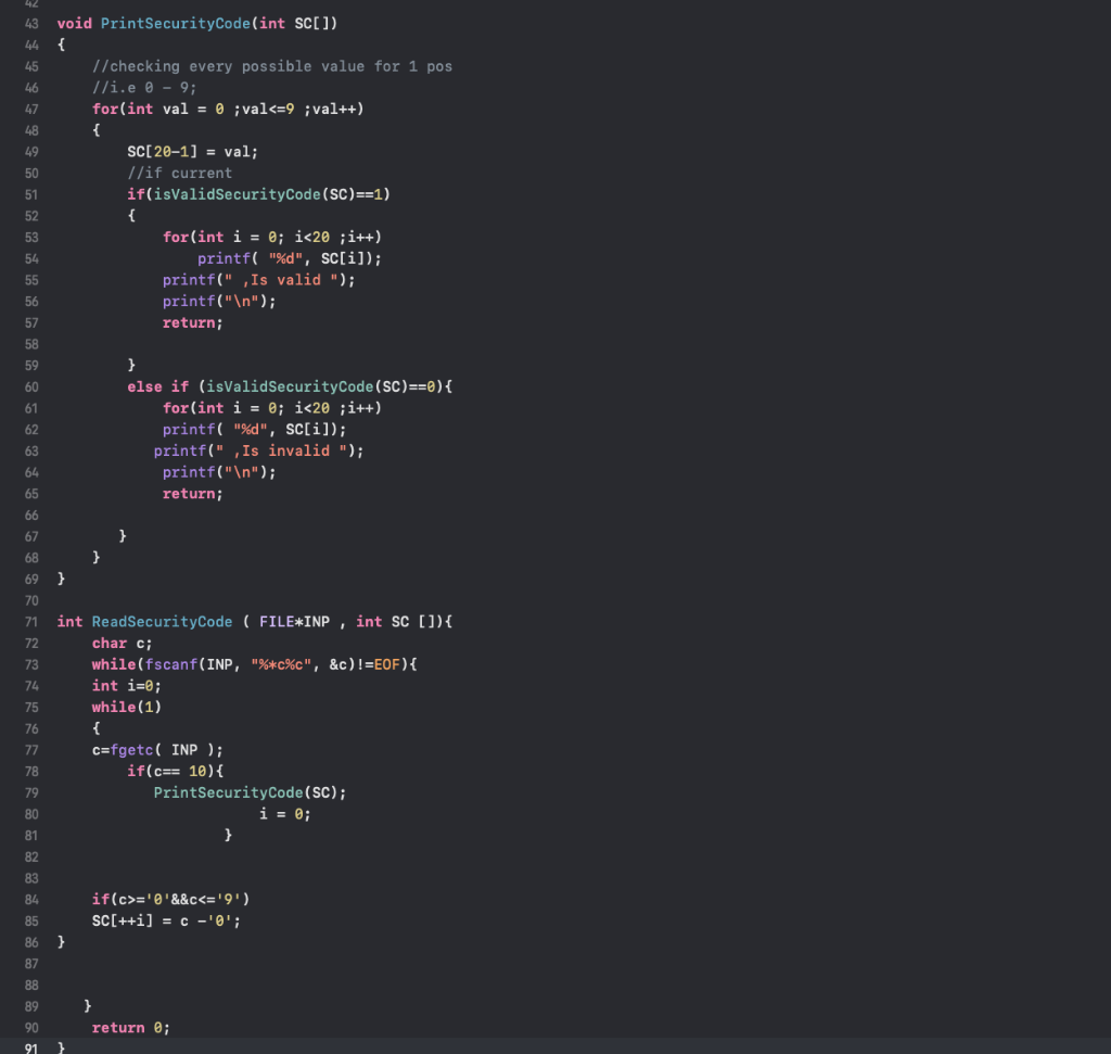 Solved The file Security Codes.txt contains a list of 20 | Chegg.com