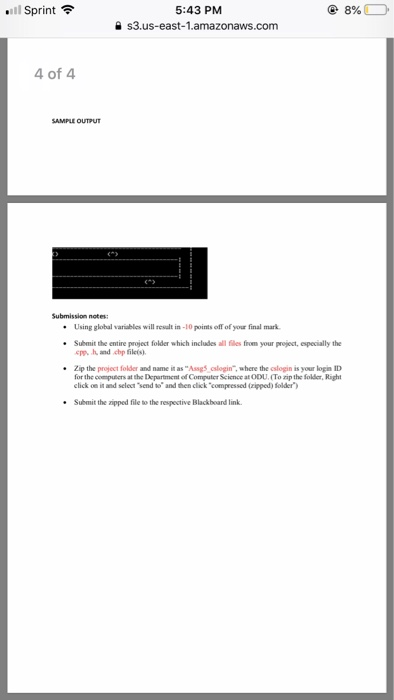 5:43 PM s3.us-east-1.amazonaws.com .11 Sprint令 | Chegg.com