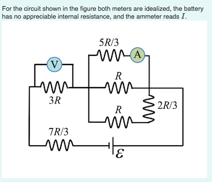 For the circuit shown in the figure both meters are | Chegg.com