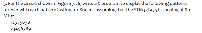 3. For the circuit shown in Figure 7.26, write a C | Chegg.com