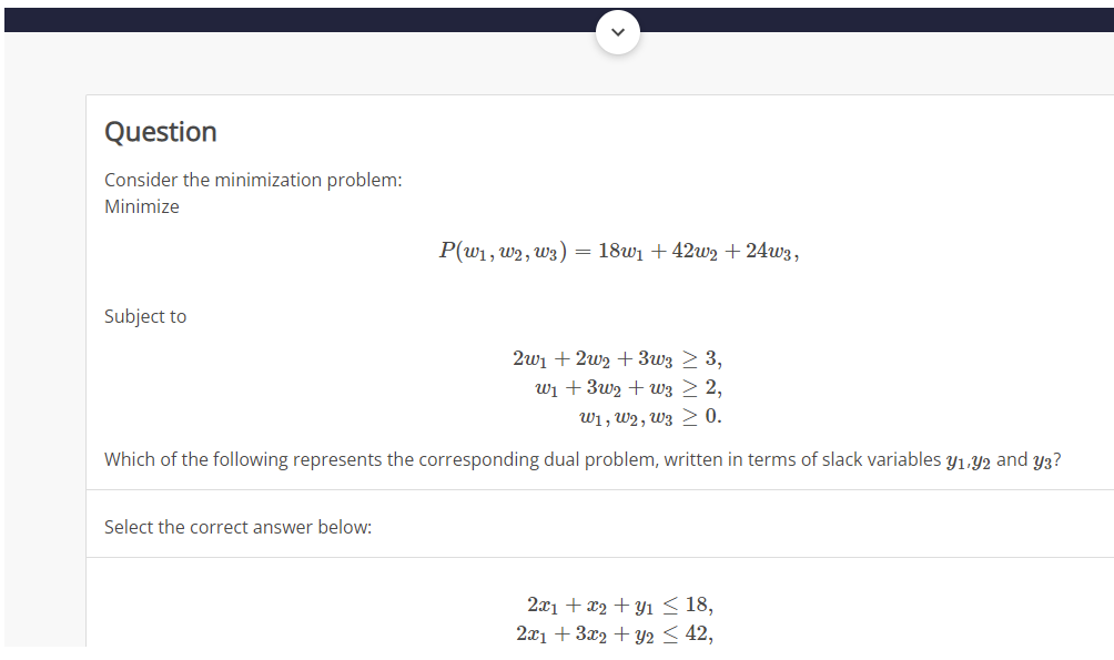 Solved Consider the minimization problem: Minimize | Chegg.com