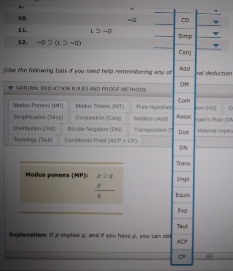 Solved HINTS FOR USING CONDITIONAL PROOF (CP) You can use | Chegg.com