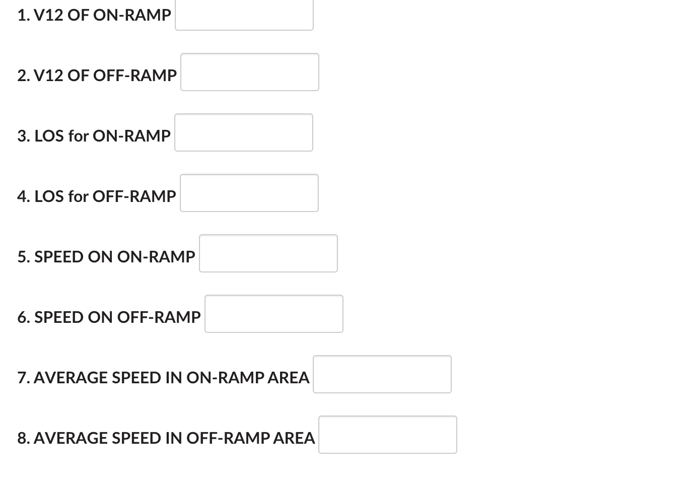 Solved Given One on-ramp followed by one off-ramp: 6-lane | Chegg.com
