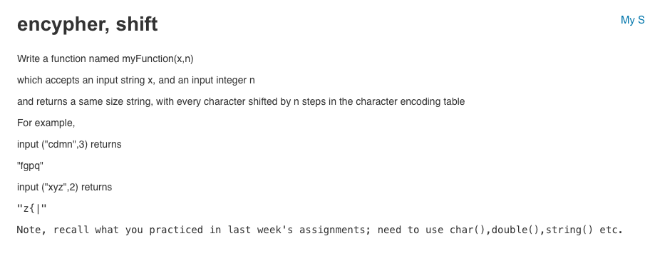 Solved FUNCTION TO FILL IN MATLAB function y = | Chegg.com