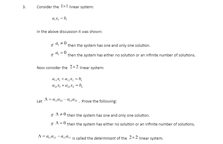 Solved asking you to solve the system using a11, a12, b1, | Chegg.com