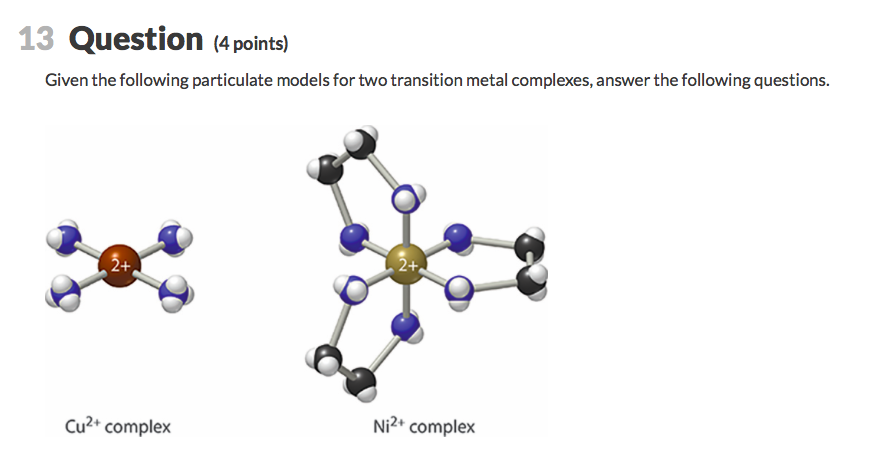 Solved 13 Question (4 points) Given the following | Chegg.com