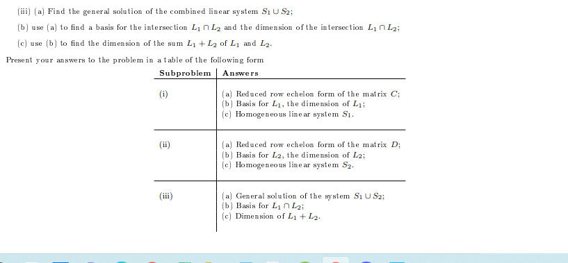 Solved 3 5. (Representing Subspaces As Solutions Sets of | Chegg.com