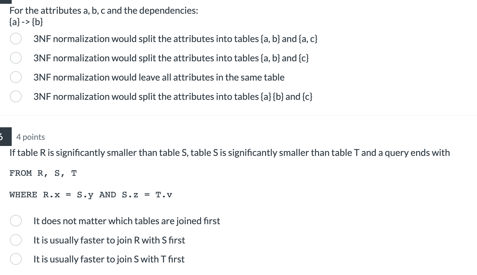Solved For the attributes a,b,c and the dependencies: | Chegg.com