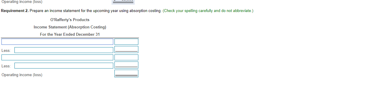 Solved Read the requirements Requirement 1. Prepare an | Chegg.com