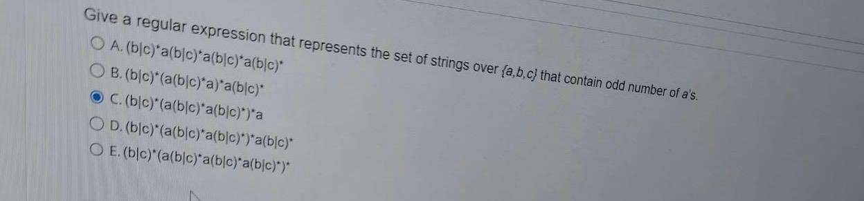 Solved Give a regular expression that represents the set of | Chegg.com