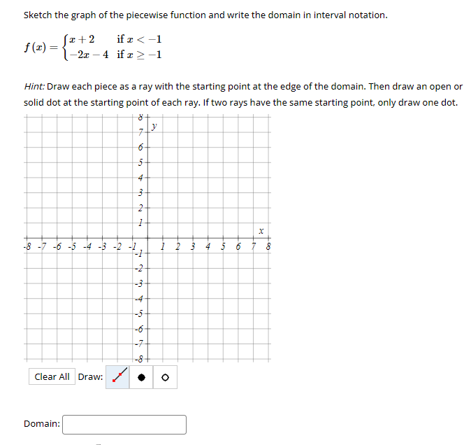 Solved Sketch the graph of the piecewise function and write | Chegg.com