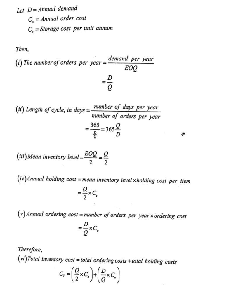 Solved INVENTORY CONTROL - EOQ, BOQ AND EBQ MULTIPLE | Chegg.com