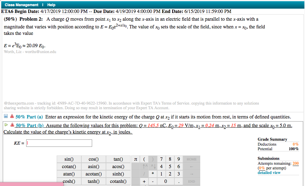 Solved Class Management Help ΕΤΑ6 Begin Date: 4/17/2019 | Chegg.com