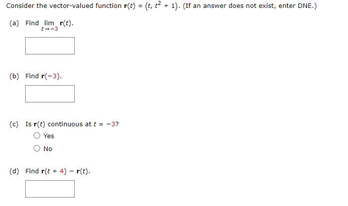 Solved Consider the vector-valued function r(t)= t,t2+1 . | Chegg.com