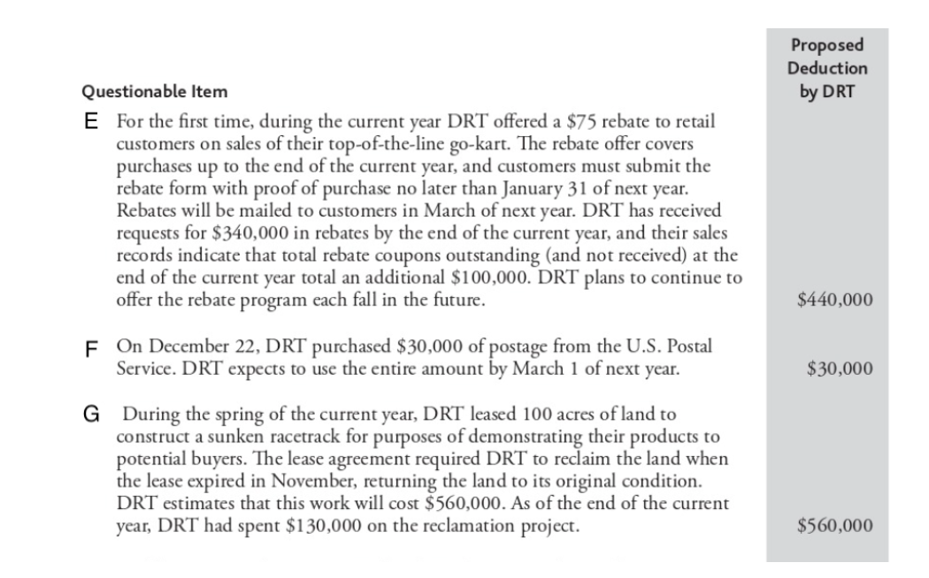 DRT Company is a manufacturer of gasoline-powered | Chegg.com