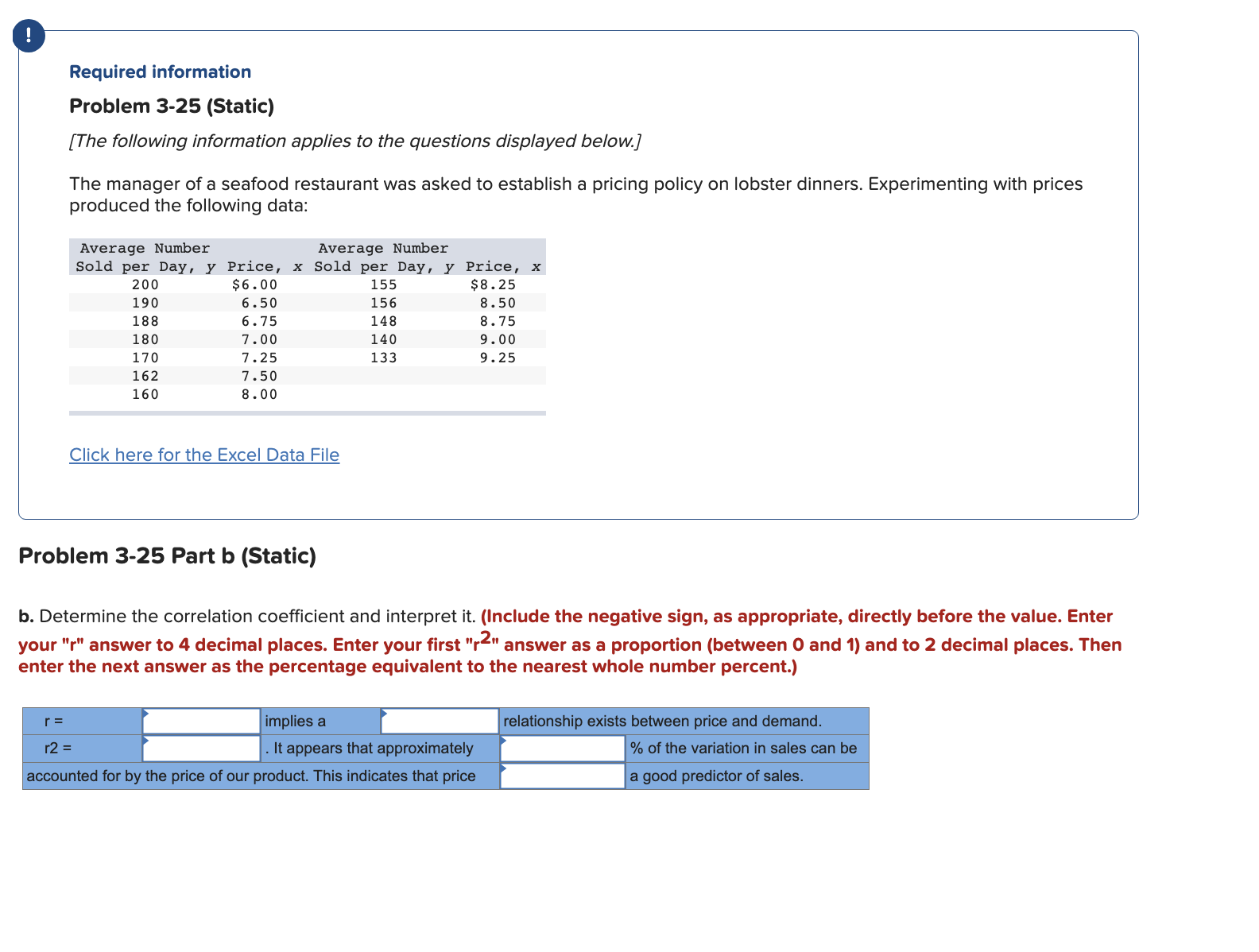 Required information Problem 3-25 (Static) [The | Chegg.com Required information Problem 3-25 (Static) [The | Chegg.com