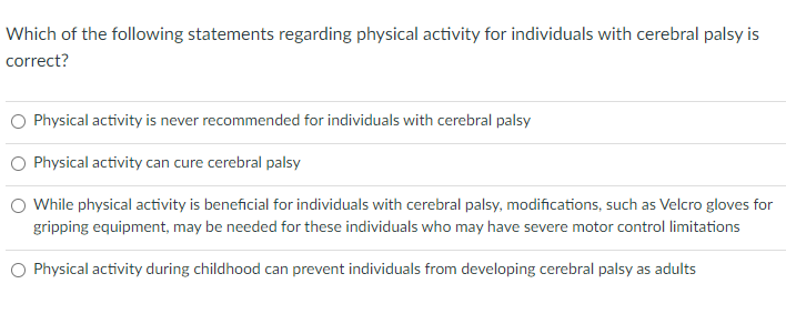 Solved Which of the following statements regarding physical | Chegg.com