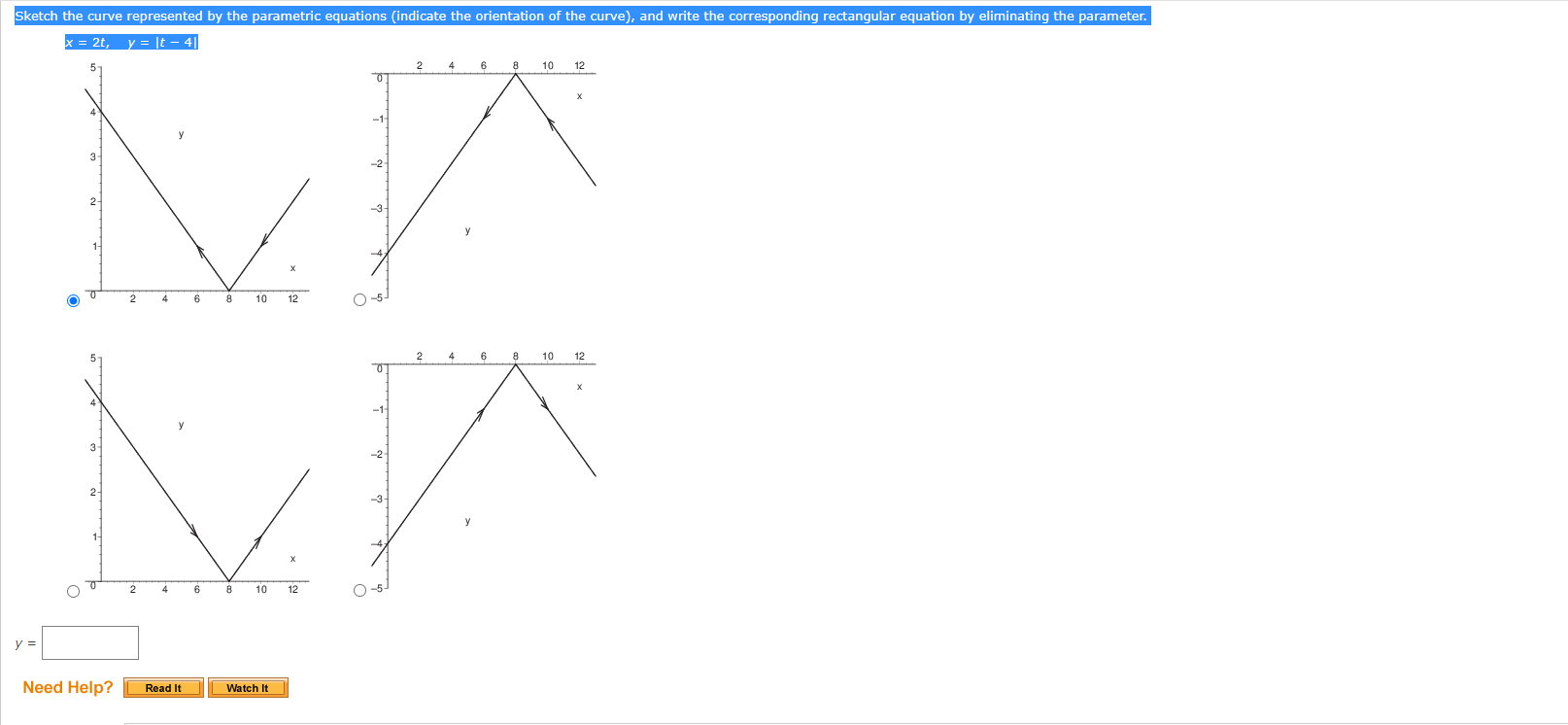 Solved Sketch the curve represented by the parametric | Chegg.com