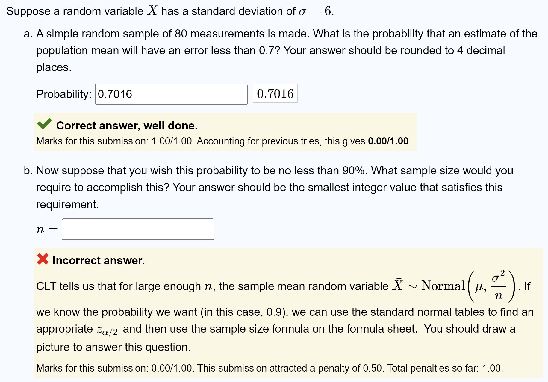 Solved ppose a random variable X has a standard deviation of | Chegg.com