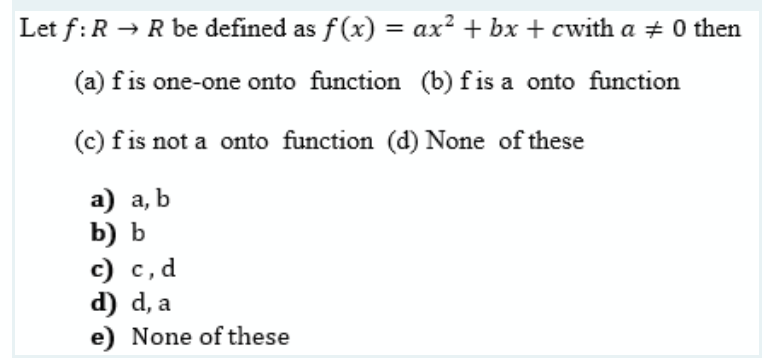 Solved Let f:R → R be defined as f(x) = ax² + bx + cwith a = | Chegg.com