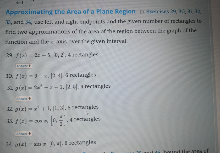 Solved Approximating the Area of a Plane Region In Exercises | Chegg.com